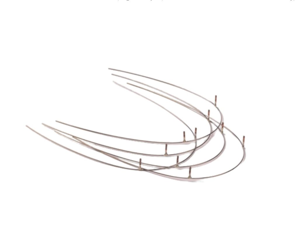 (10ct) Stainless Steel (SS) Posted Archwire, Natural - Young Specialties