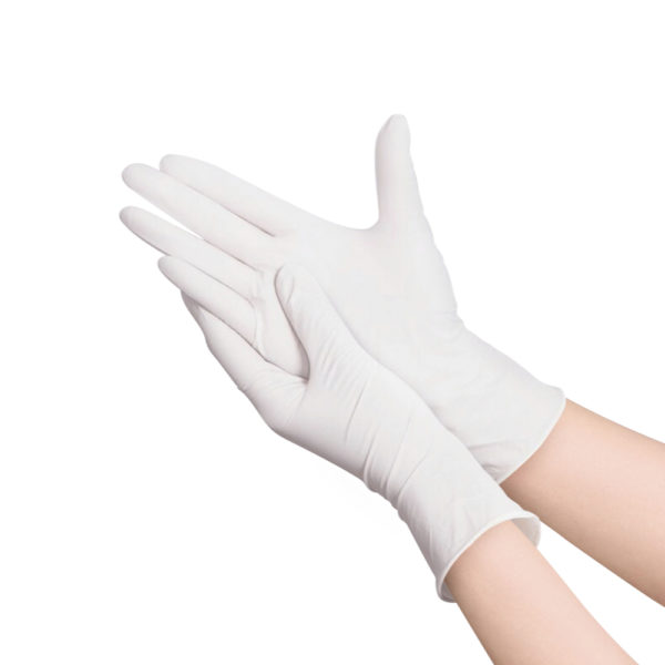 White medical gloves store