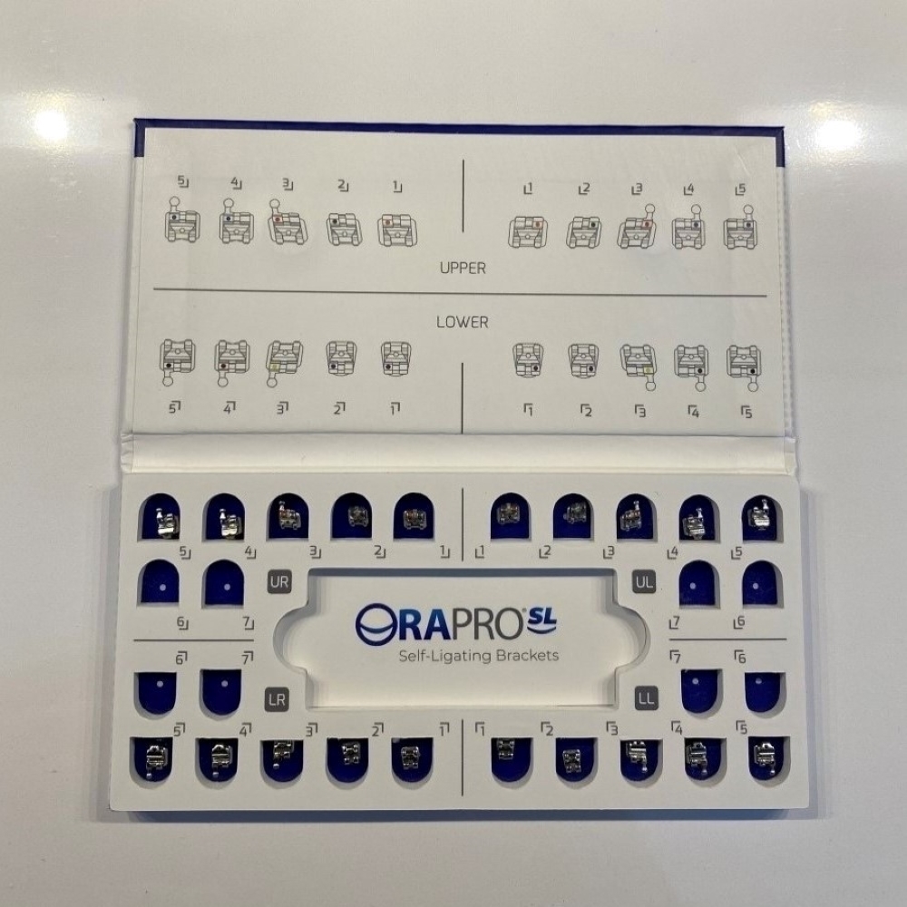 (Case) .022, 5x5 U/L ORAPRO SL Active Self-Ligating Bracket - Young ...